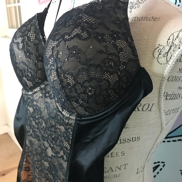 Maidenform | Intimates & Sleepwear | Black And Nude Lace Body ...